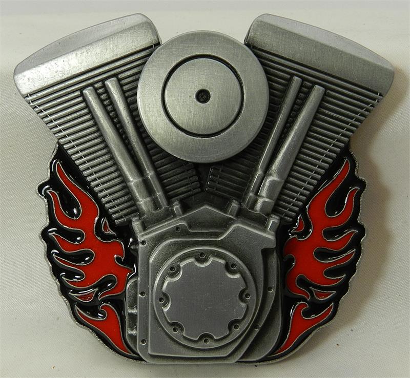 MOTORCYCLE V-TWIN BUCKLE| Gavere Leather