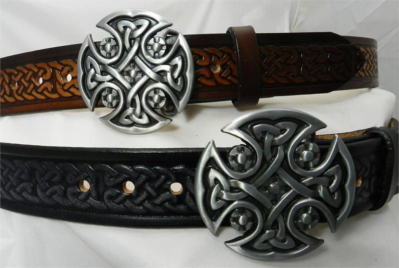 Celtic Belt Buckle Set – Western Leather Belt & Buckle Combo| Gavere ...