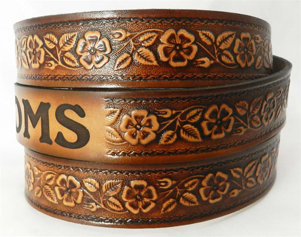 Leather Belts Personalized with Your Name | Handmade Leather Belts ...