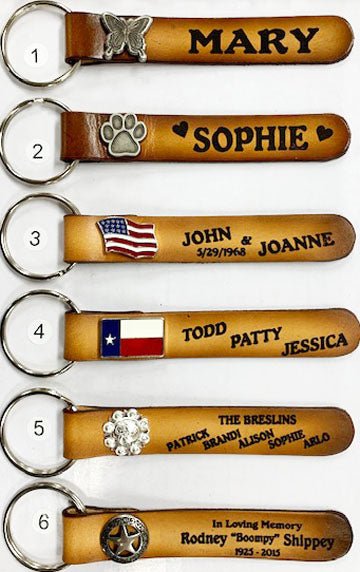 Leather Key Ring Long | Personalized Leather Accessories| Gavere Leather